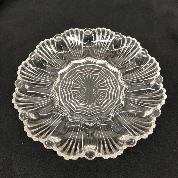 Anchor Hocking | Dining | Vintage Clam Shell Anchor Hocking Clear Glass ...